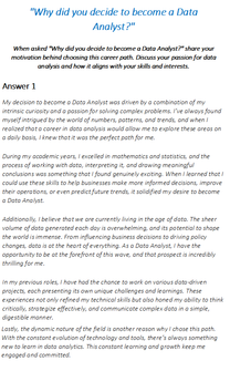 Data Analyst Interview Questions & Answers – Interview Detectives