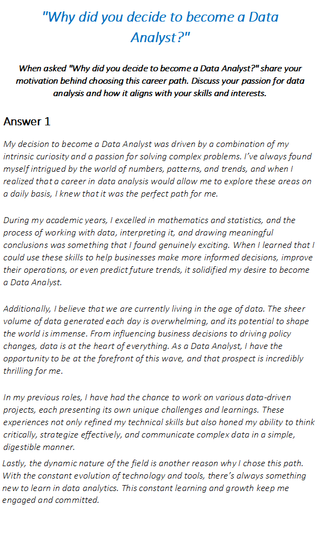 Data Analyst Interview Questions & Answers – Interview Detectives