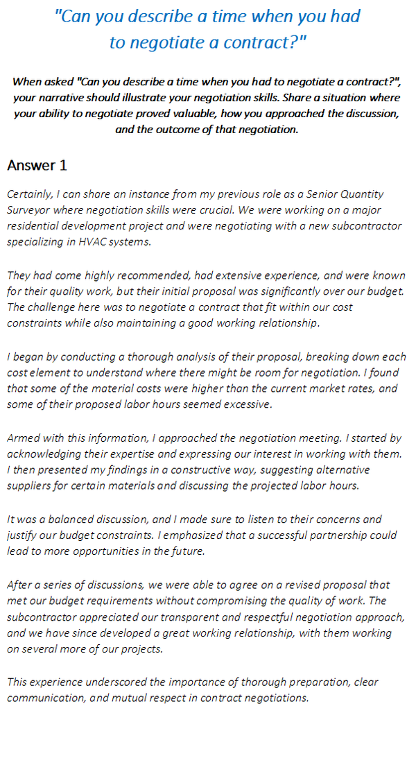 Quantity Surveyor Interview Questions & Answers – Interview Detectives