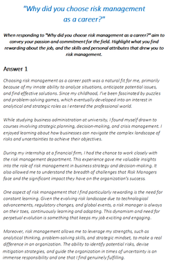 Risk Manager Interview Questions & Answers – Interview Detectives