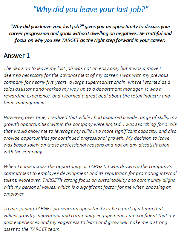 Target Interview Questions & Answers – Interview Detectives Target Interview Questions & Answers – Interview Detectives