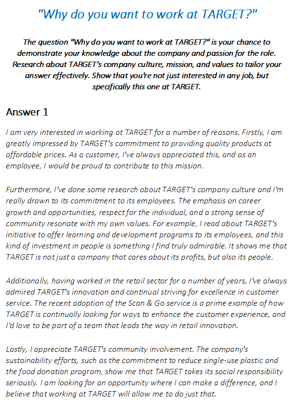 Target Interview Questions & Answers – Interview Detectives Target Interview Questions & Answers – Interview Detectives